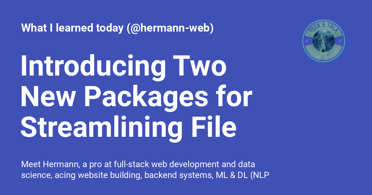 Introducing Two New Packages For Streamlining File Conversions In Python What I Learned Today